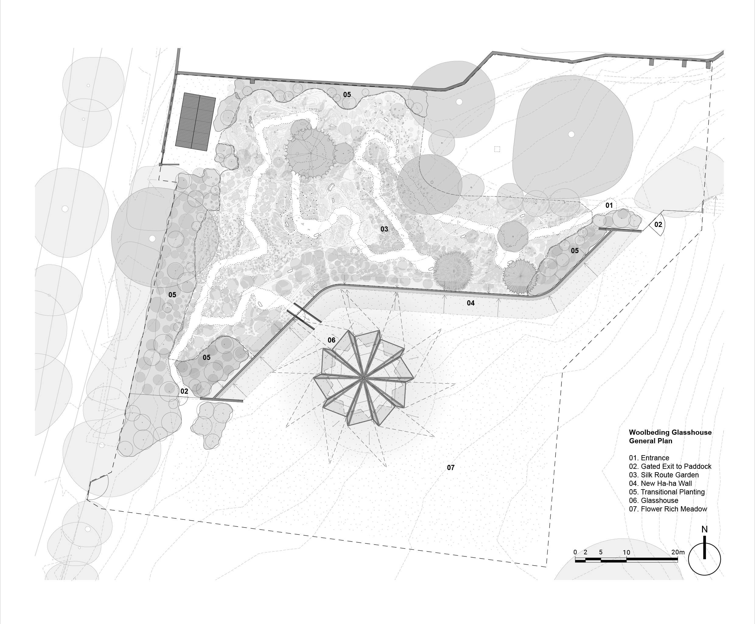 Heatherwick creates 10-sided openable glasshouse for Woolbeding Gardens