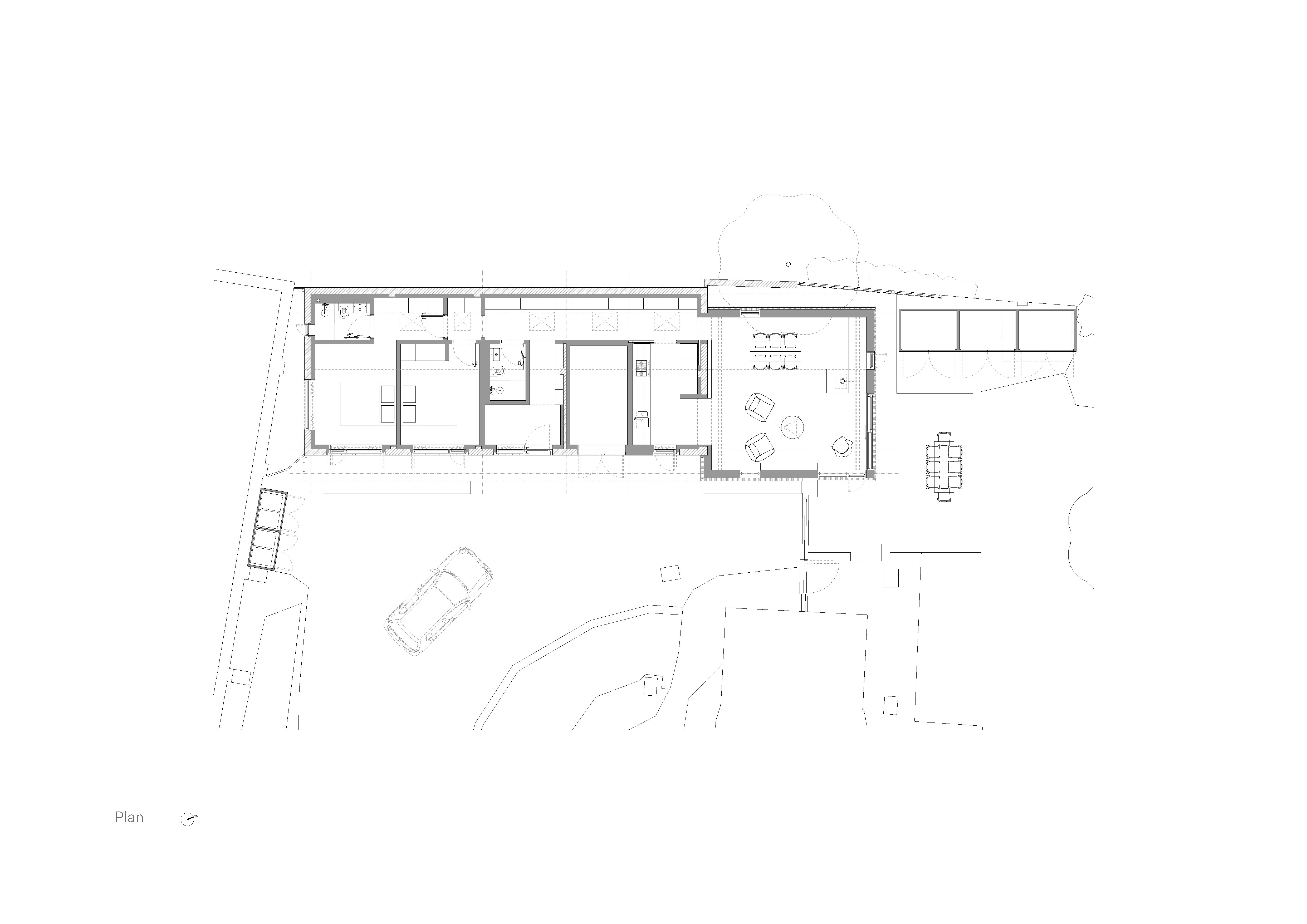 Manea Kella transforms run-down Nottinghamshire garage into family home