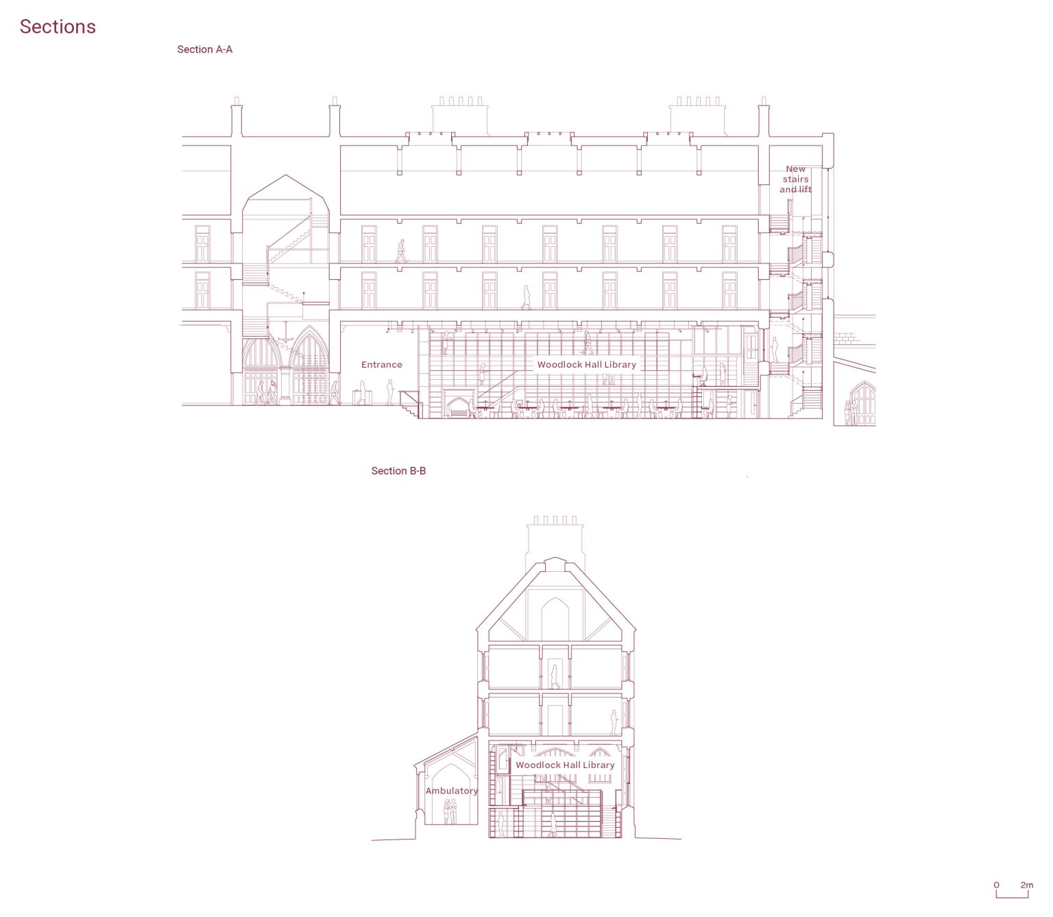 Woodlock Hall Library by Mullarkey Pedersen Architects