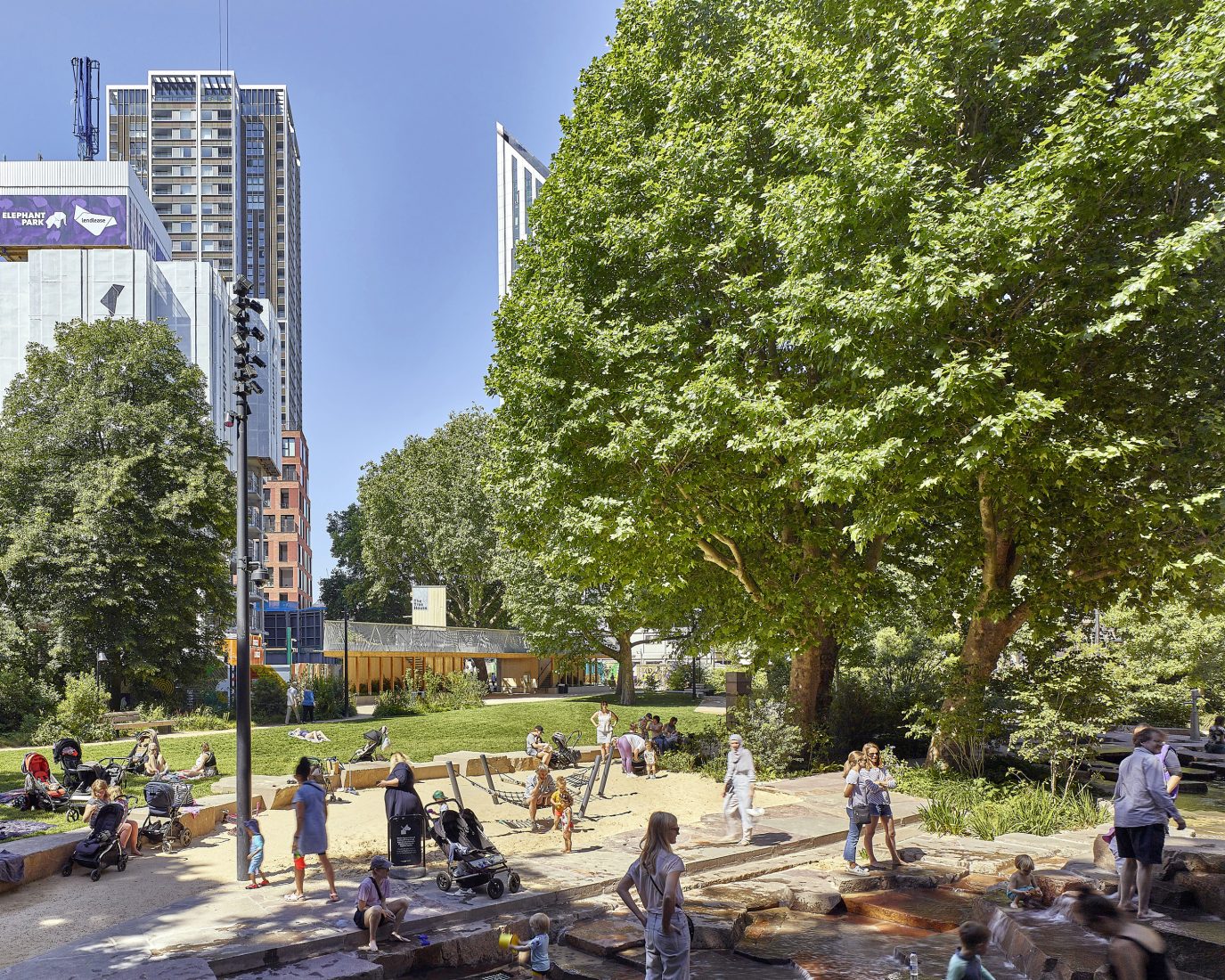 First images released of Bell Phillips’ Elephant Park pavilion