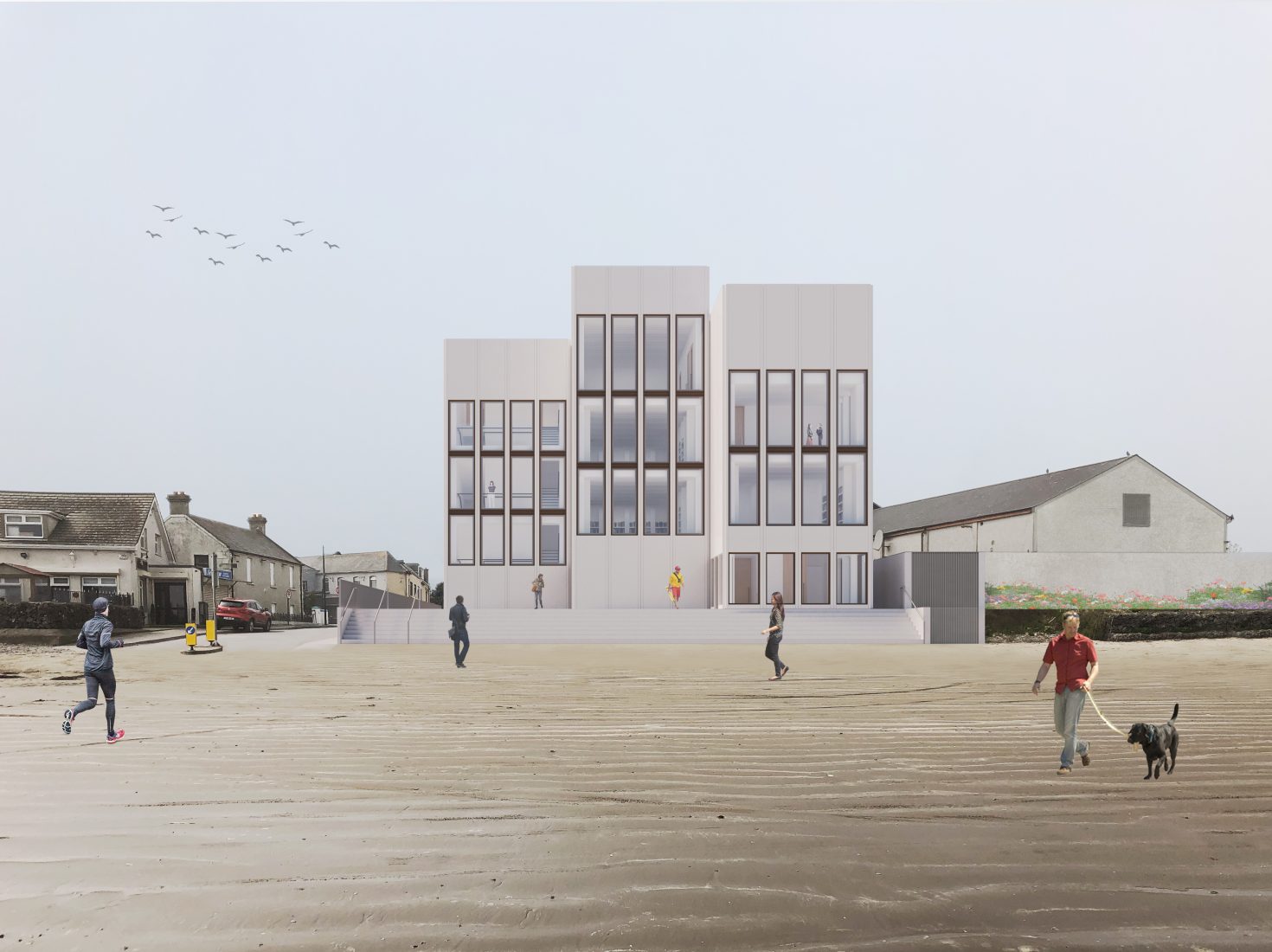 Work starts on Robin Lee-designed seafront library and lifeguard station