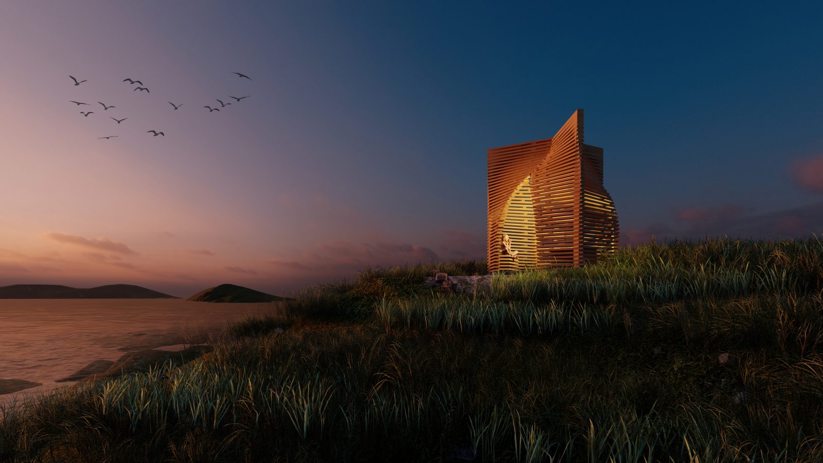 Kevin Kelly Architects wins £5k Foula ‘Beacon’ contest