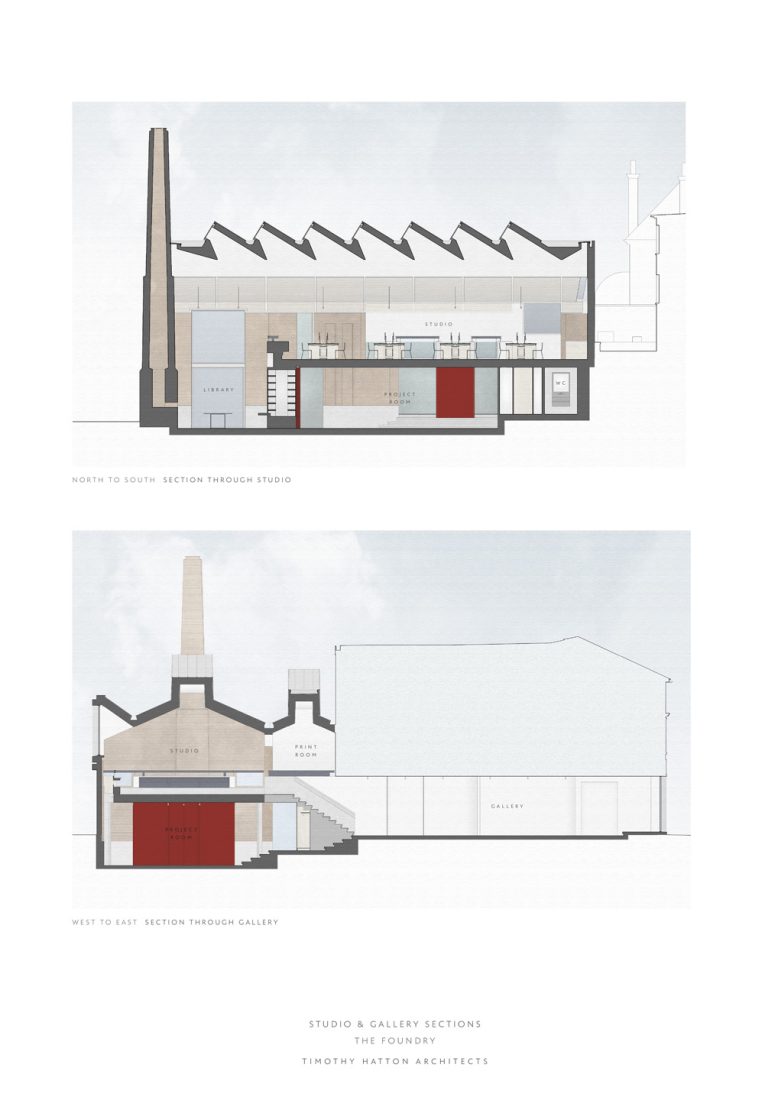 Timothy Hatton Architects transforms sculpture foundry into its new studio