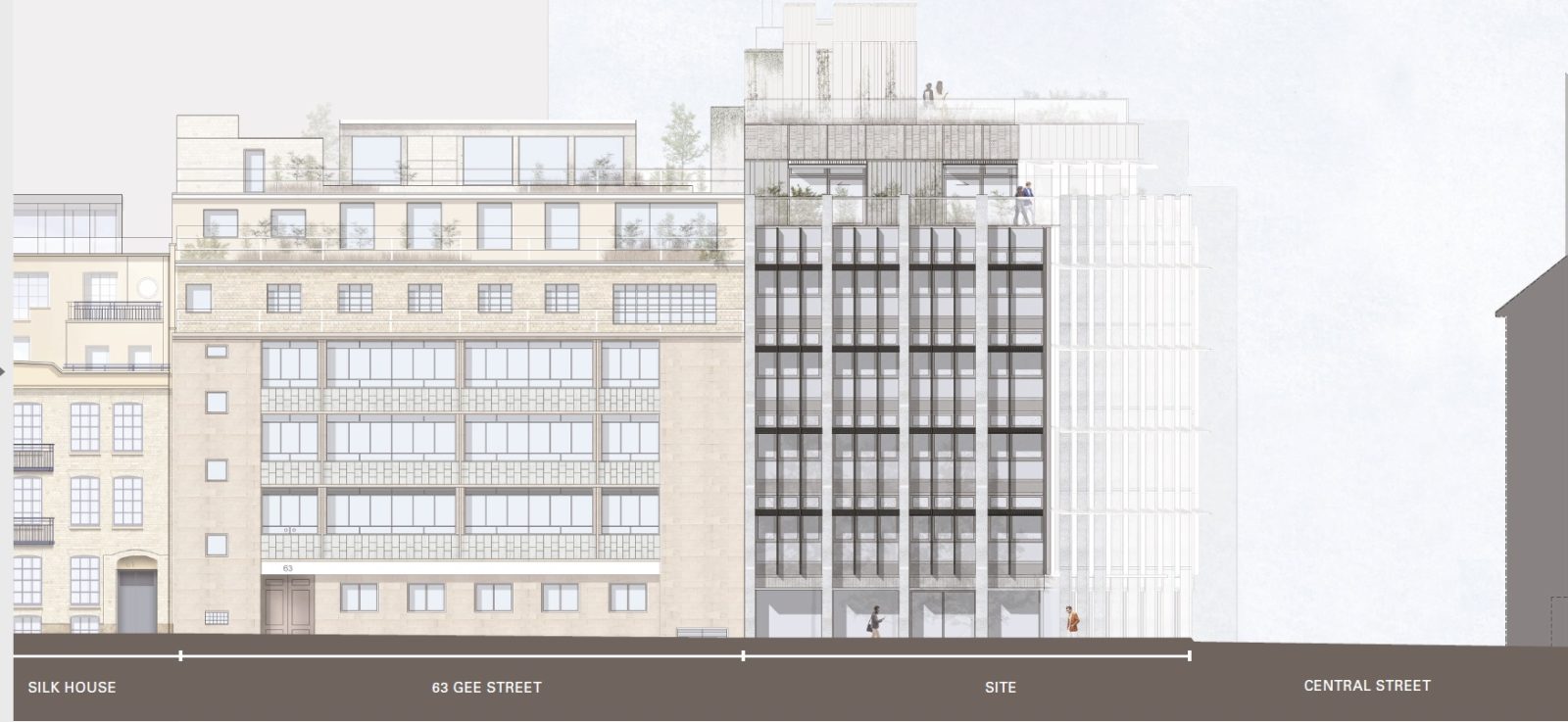 Eric Parry submits plans for loadbearing stone offices in Islington
