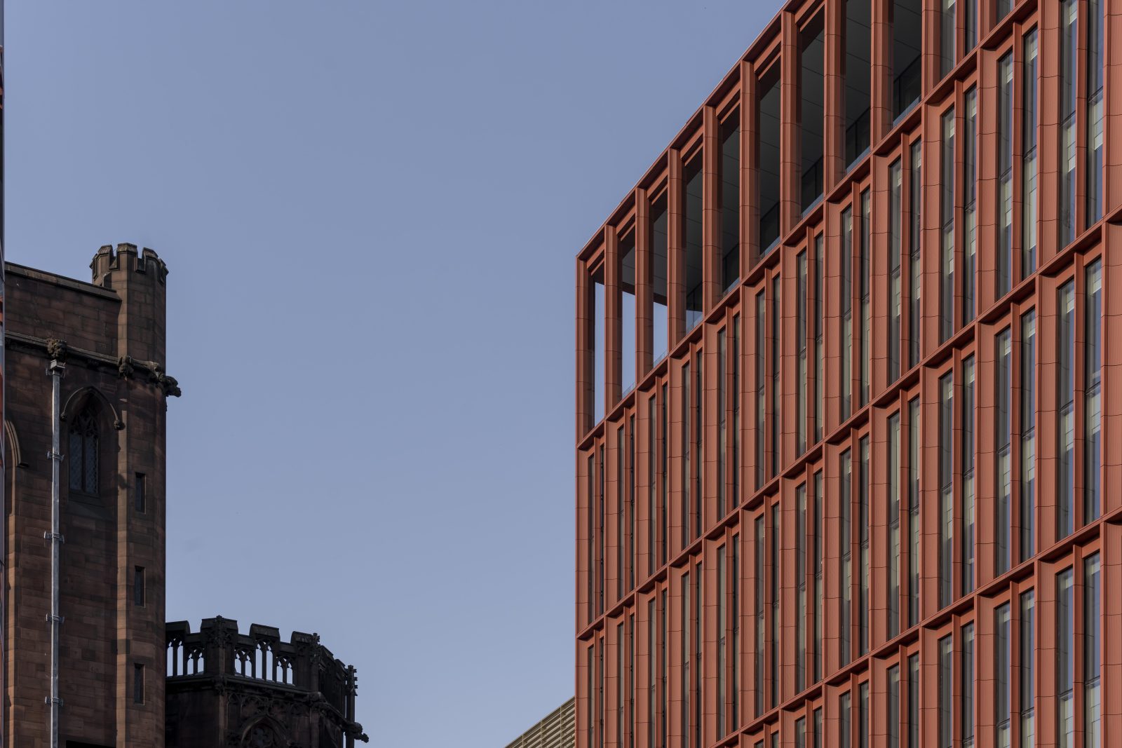 Glenn Howells completes terracotta-clad office block in Manchester