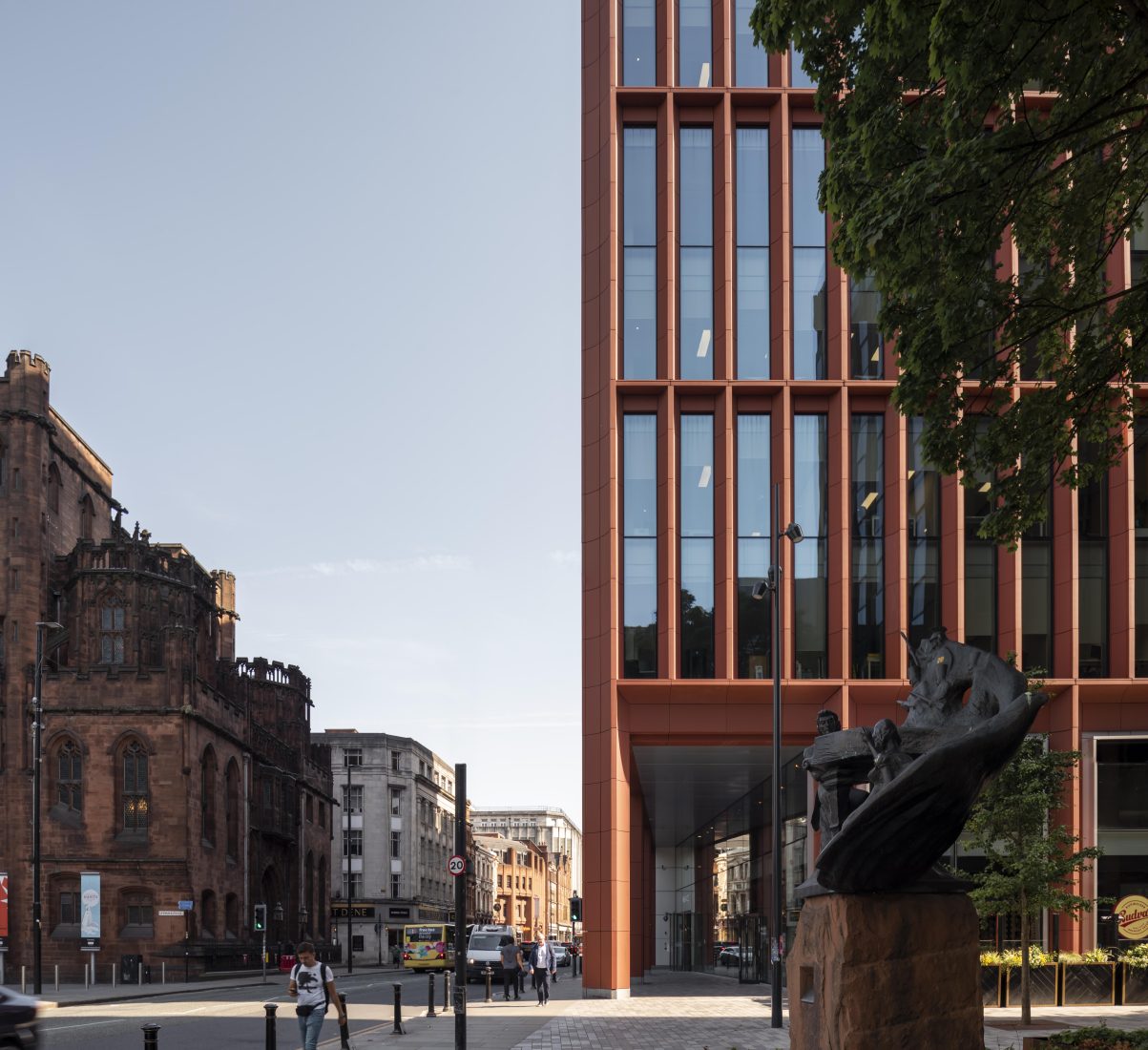 Glenn Howells completes terracotta-clad office block in Manchester