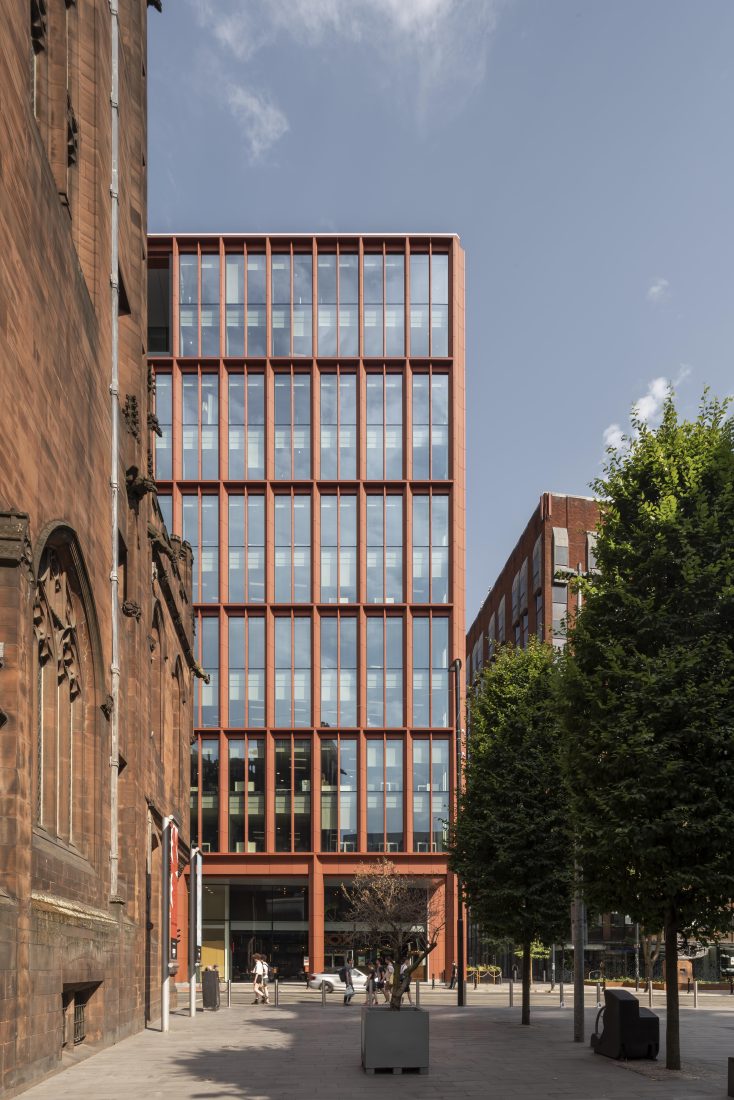 Glenn Howells completes terracotta-clad office block in Manchester