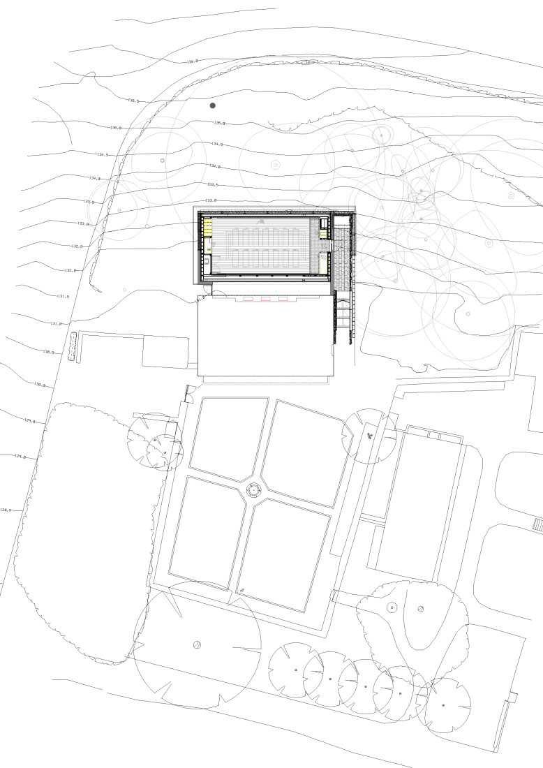 Invisible Studio completes rammed-stone yoga studio in Somerset