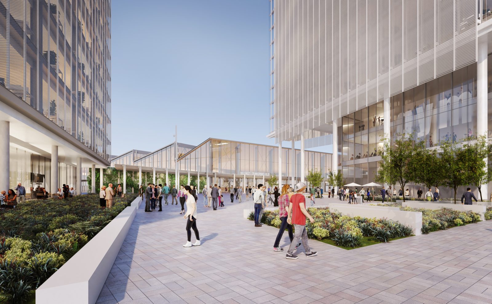 John McAslan + Partners’ £300m district around Belfast Transport hub ...