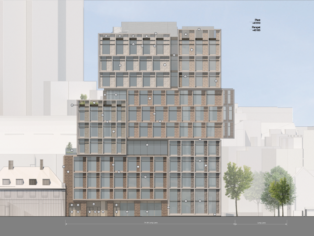 Panter Hudspith resubmits plans for 11-storey Southwark office