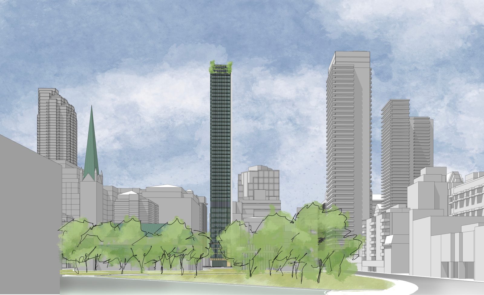 BDP Quadrangle reveals plans for super-skinny Toronto tower