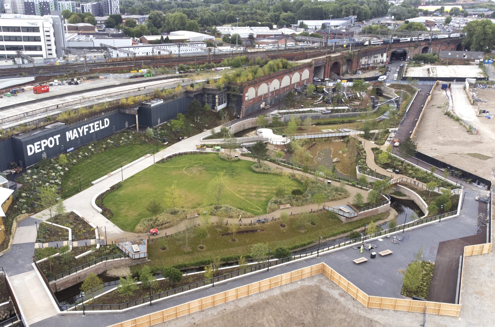 Studio Egret West’s new Manchester park opens to public