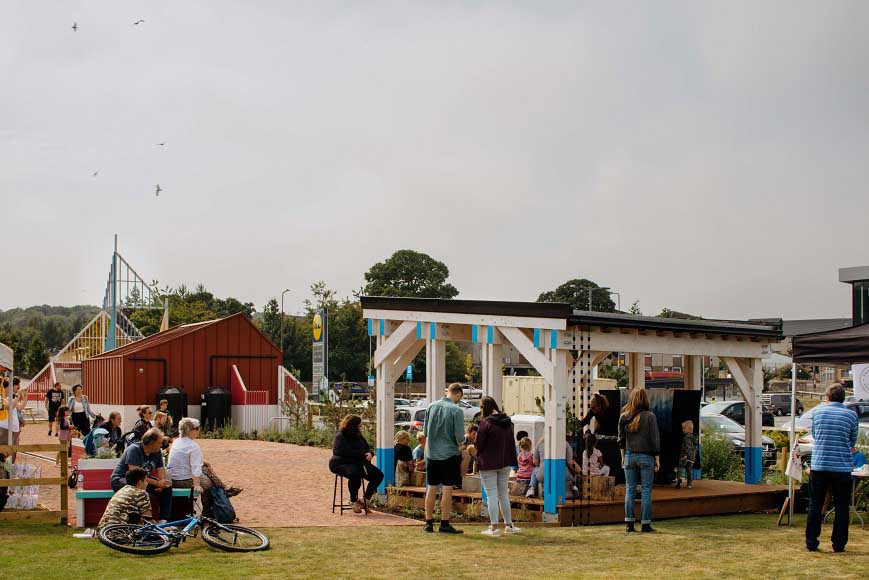 New Practice completes colourful, flexible events space in Edinburgh