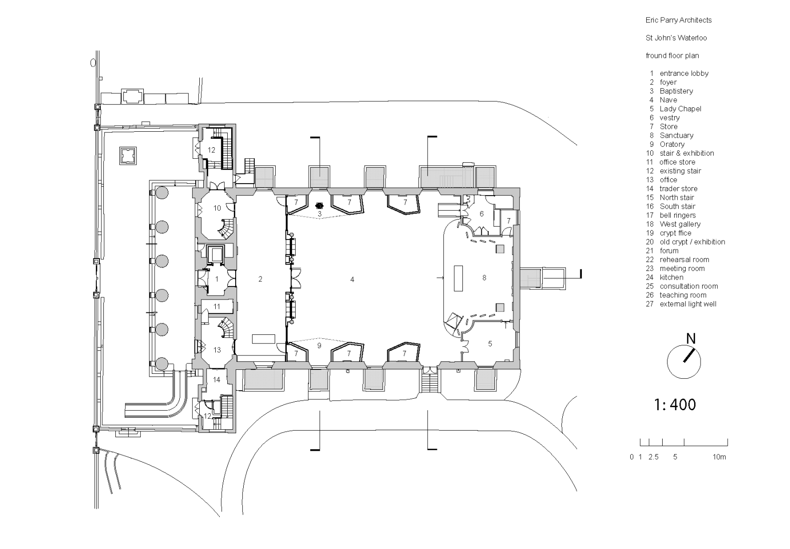 Eric Parry Architects renovates Grade II*-listed church near Waterloo