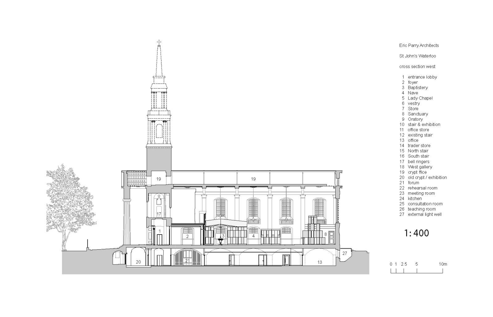 Eric Parry Architects renovates Grade II*-listed church near Waterloo