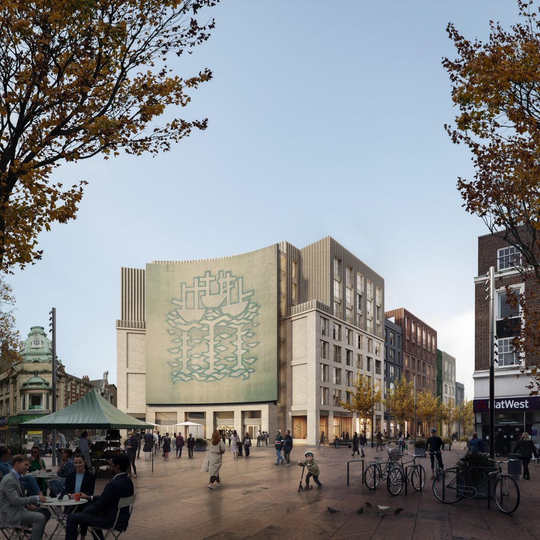 FaulknerBrowns’ Three Ships mural scheme in Hull approved