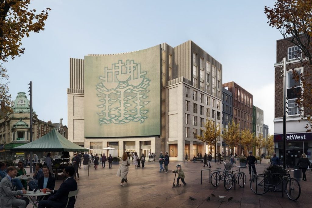 FaulknerBrowns’ Three Ships mural scheme in Hull approved