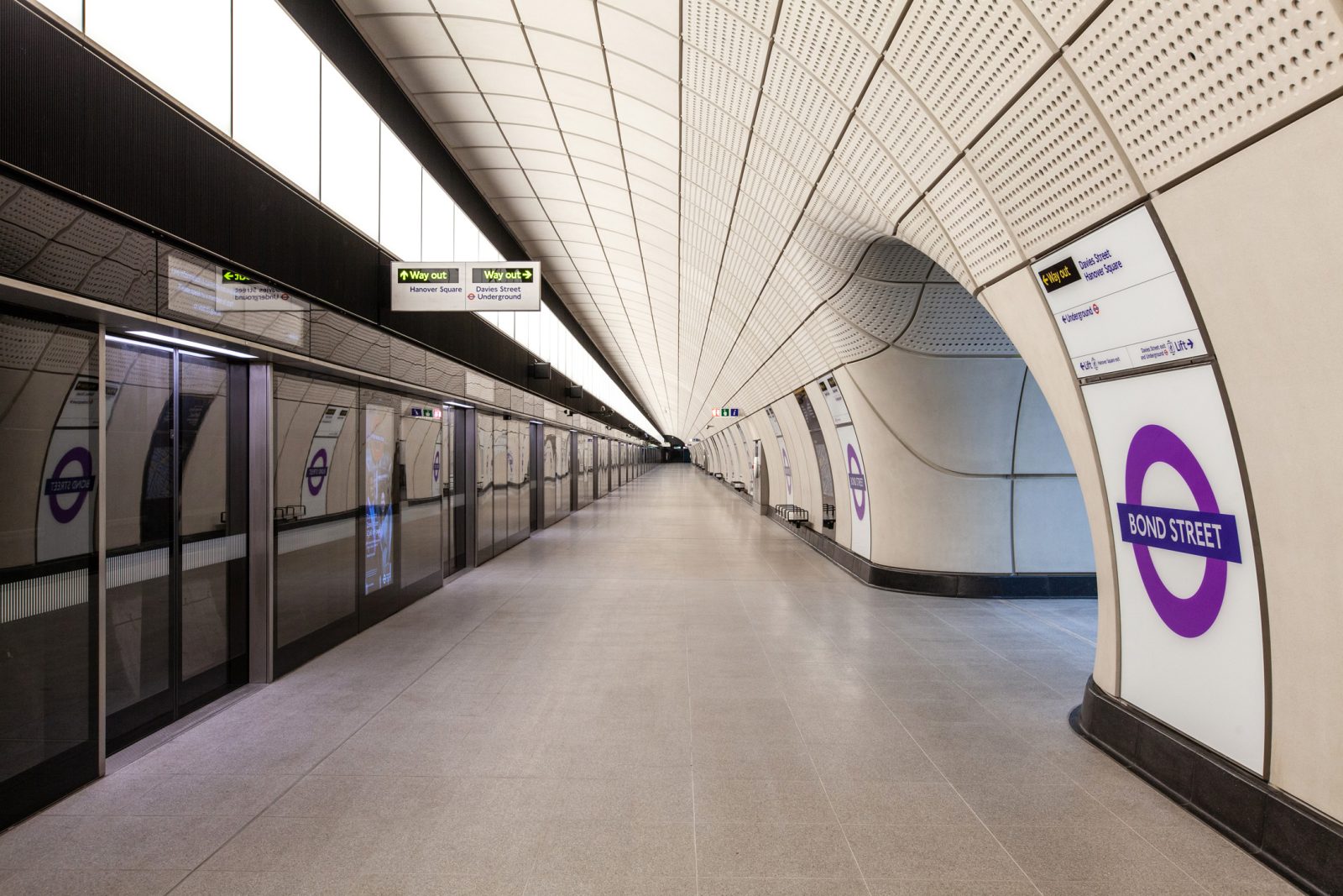 John McAslan + Partners-designed Elizabeth Line Bond St station finally ...