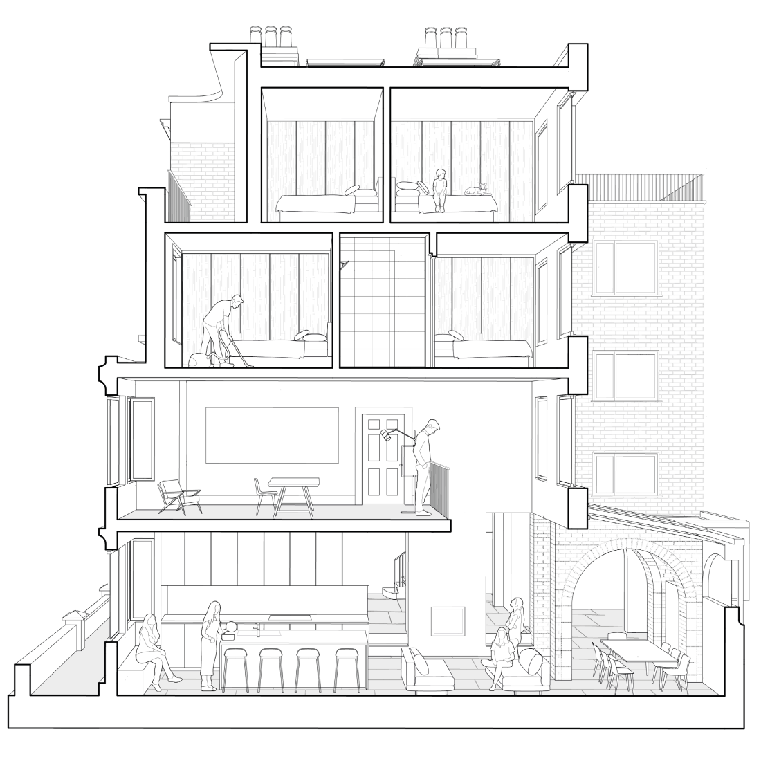 Goldstein Heather to double size of west London terraced home