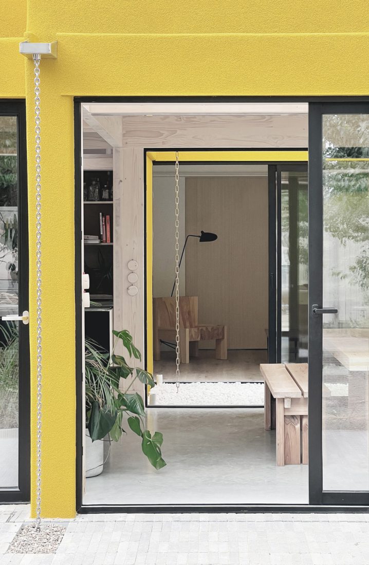 Unknown Works creates banana-yellow additions for house in Leyton