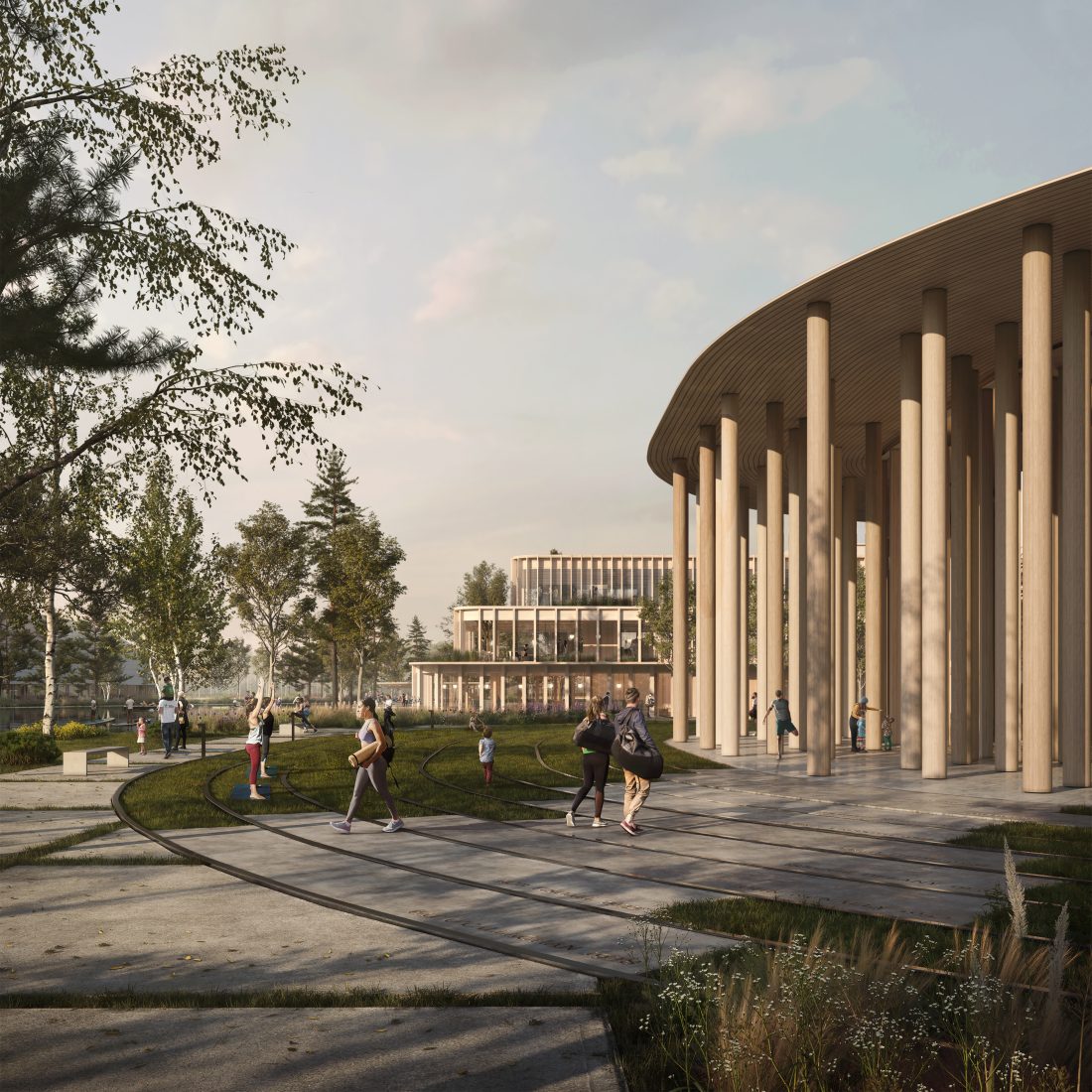 FaulknerBrowns unveils masterplan for Irish sports campus
