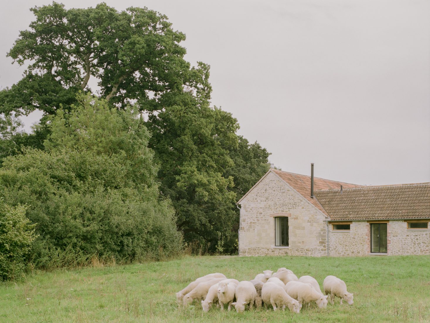 Clementine Blakemore restores derelict farm buildings into holiday home