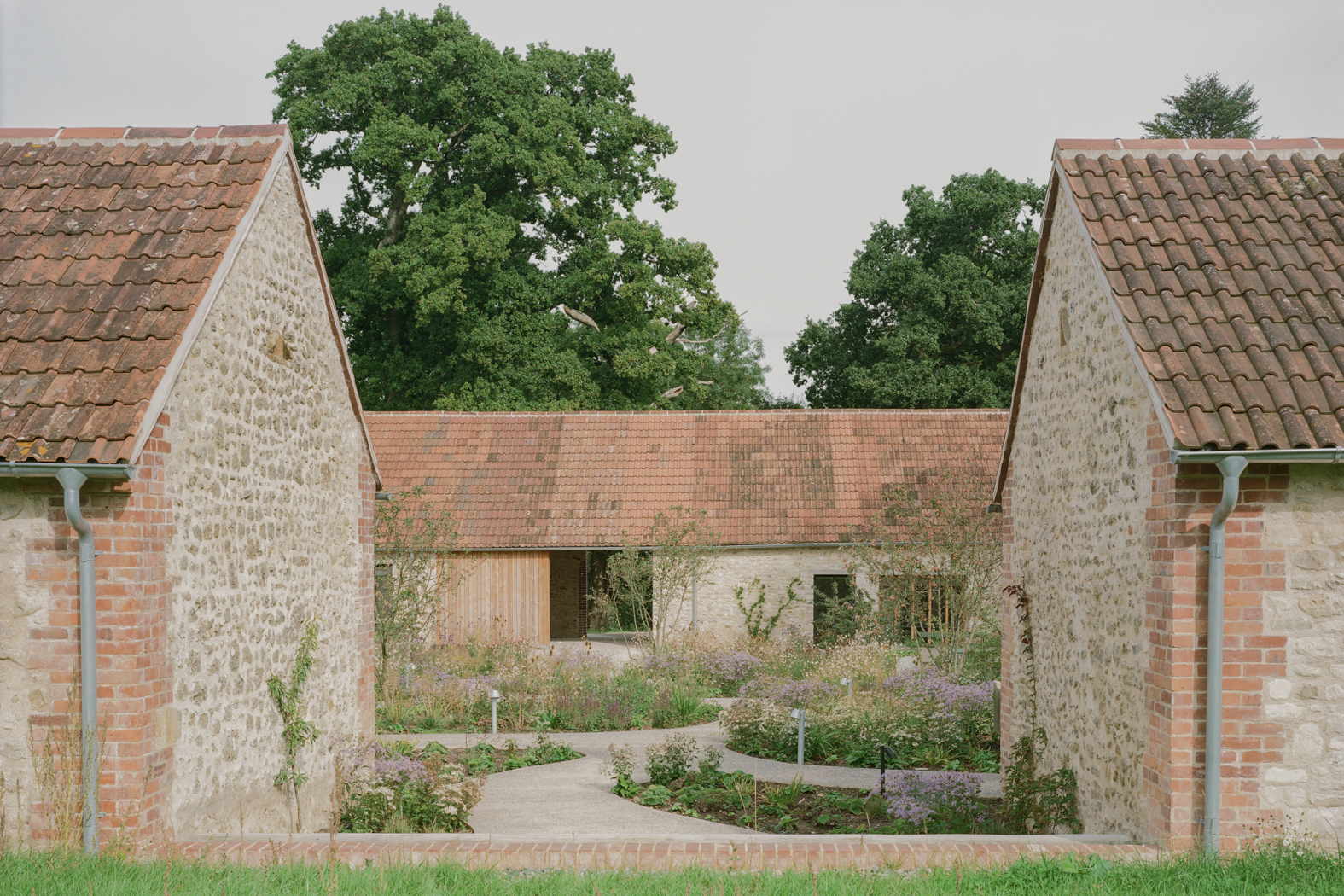 Clementine Blakemore restores derelict farm buildings into holiday home