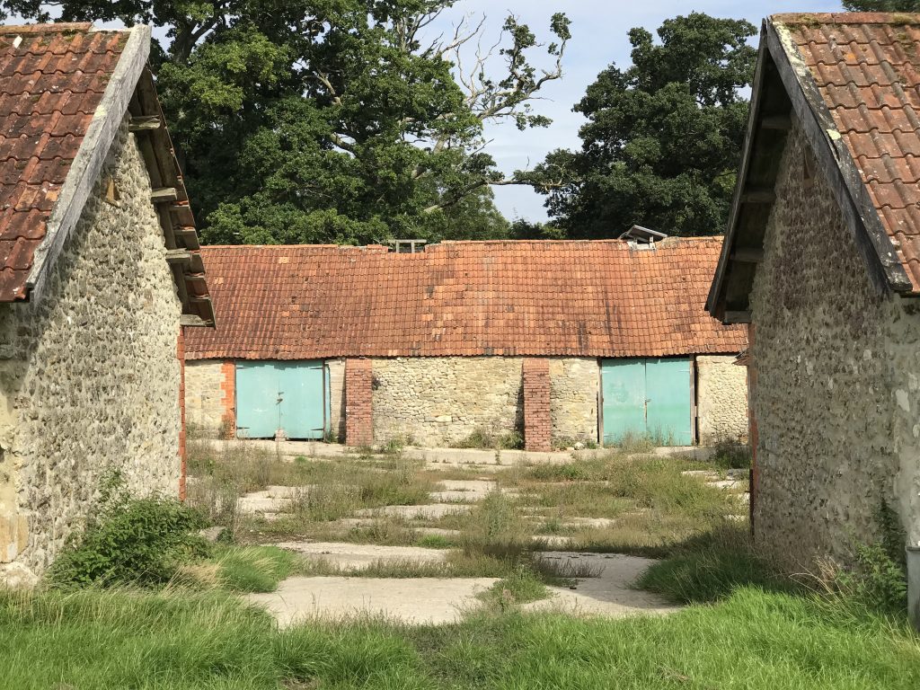 Clementine Blakemore restores derelict farm buildings into holiday home