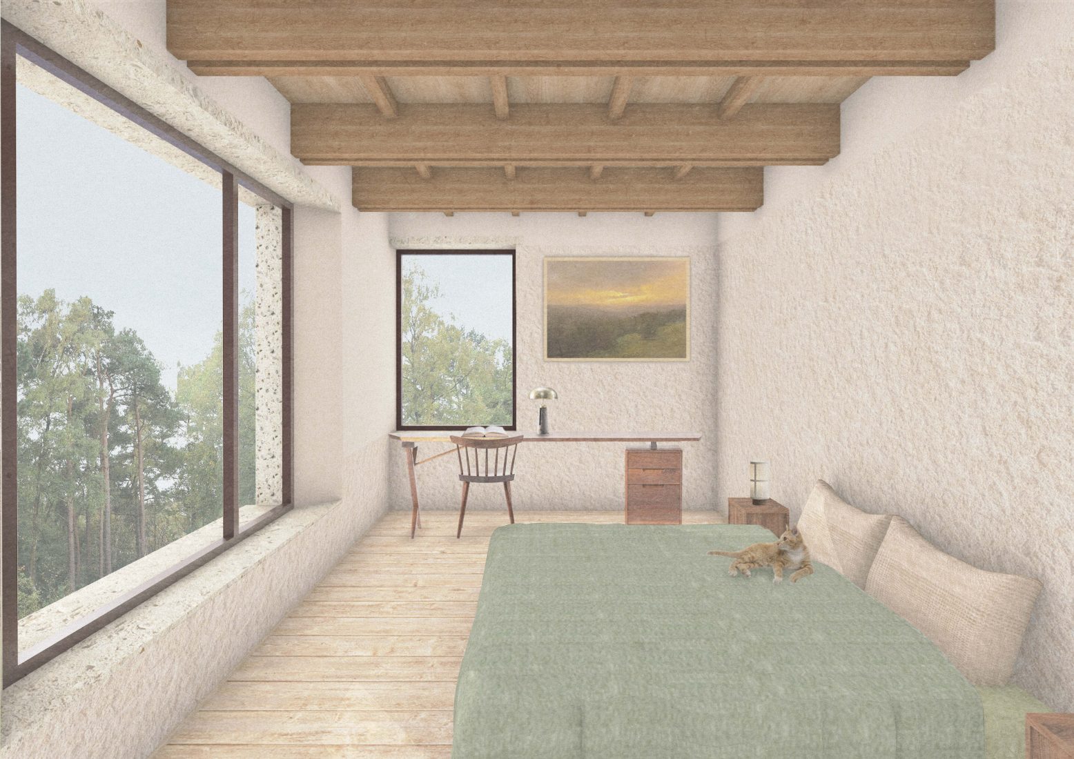 Jonathan Tuckey wins approval for chalk and hempcrete house