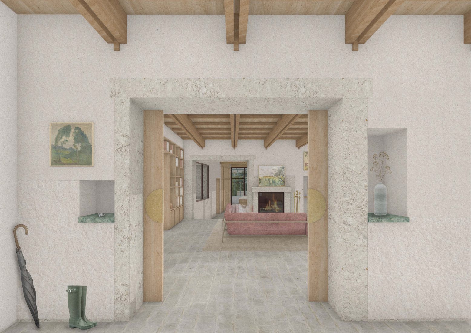 Jonathan Tuckey wins approval for chalk and hempcrete house