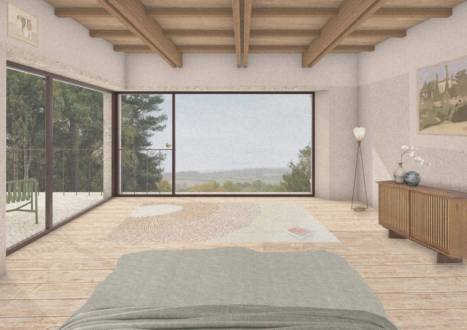 Jonathan Tuckey wins approval for chalk and hempcrete house