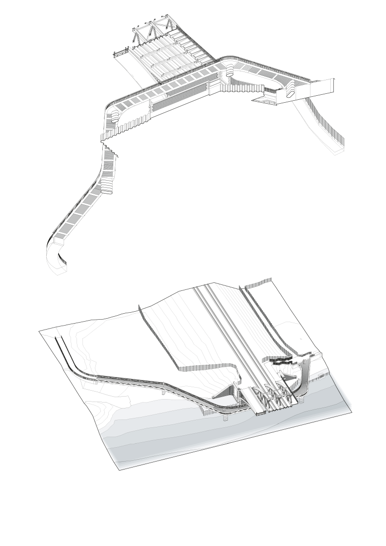 Moxon completes pedestrian bridge along Thames Path at Chiswick