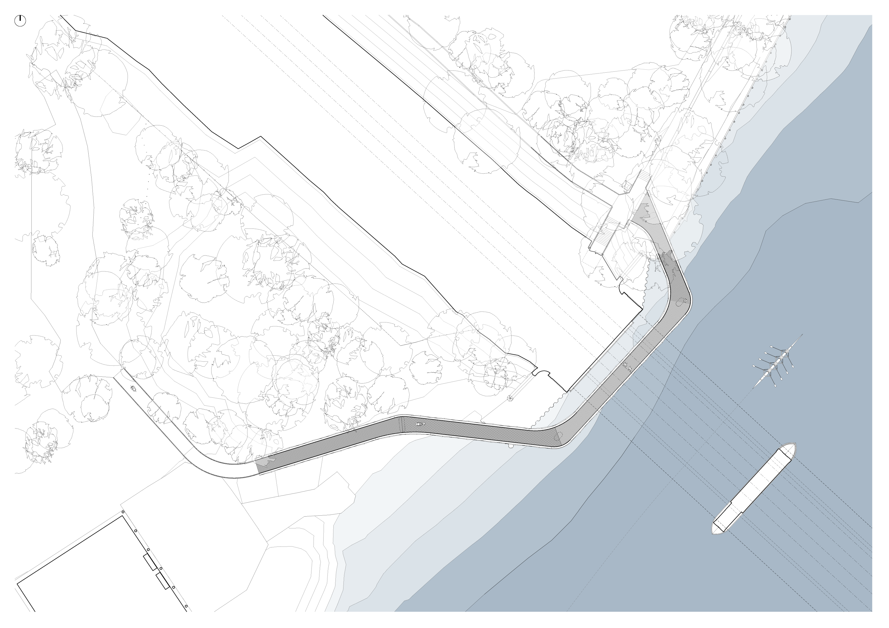 Moxon completes pedestrian bridge along Thames Path at Chiswick