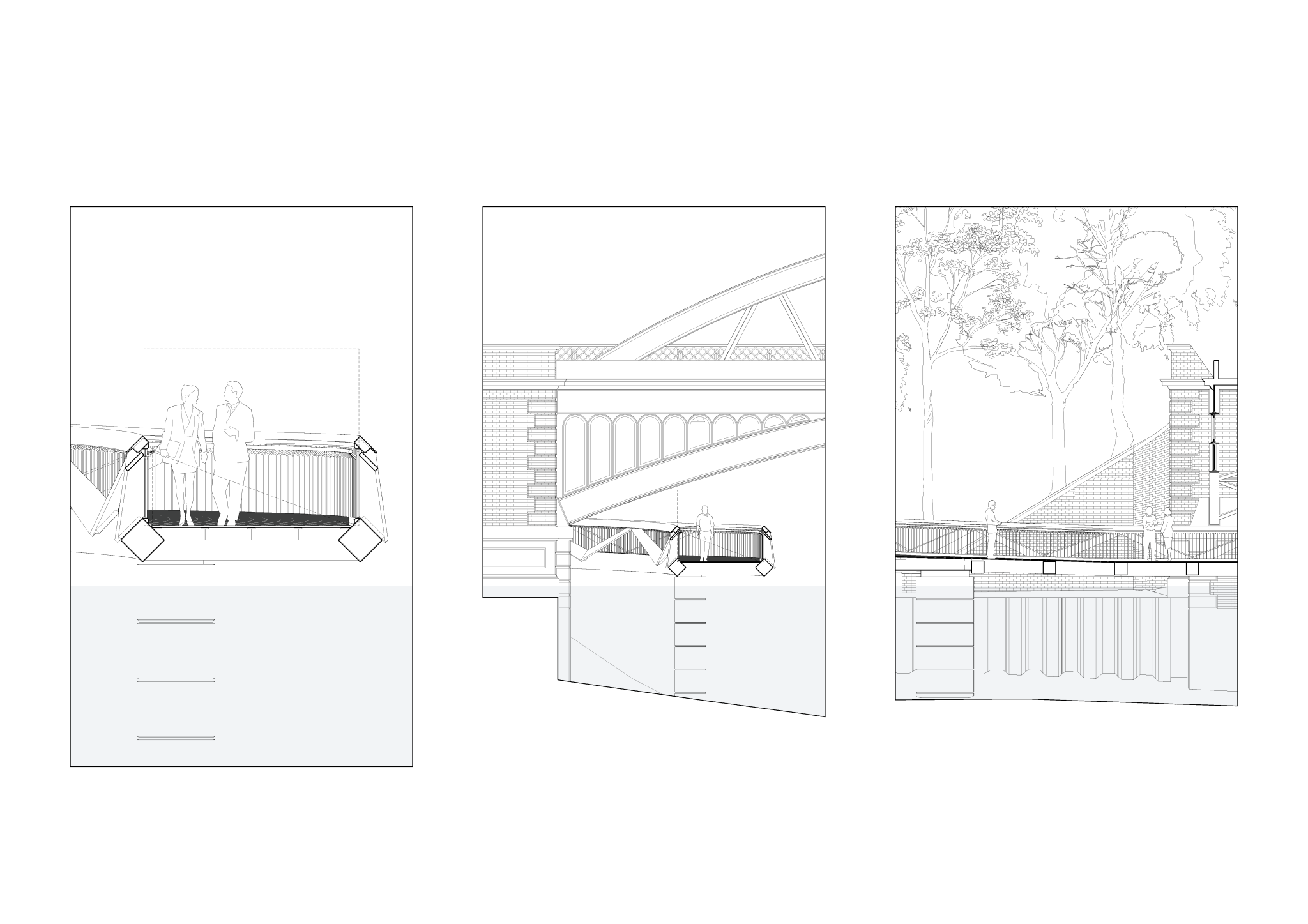 Moxon completes pedestrian bridge along Thames Path at Chiswick