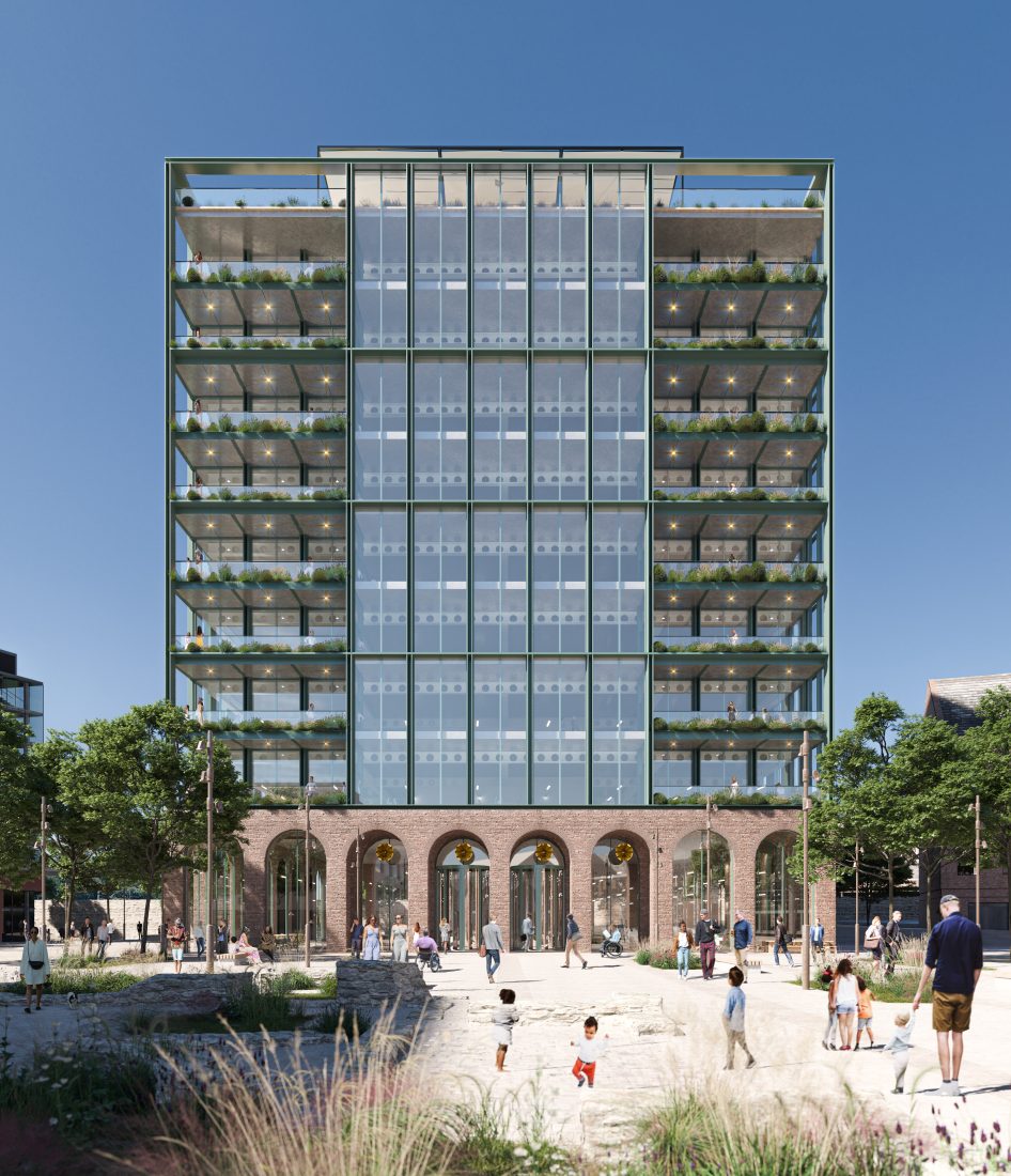 AHMM reveals plans for 10-storey office next to Newcastle Central Station
