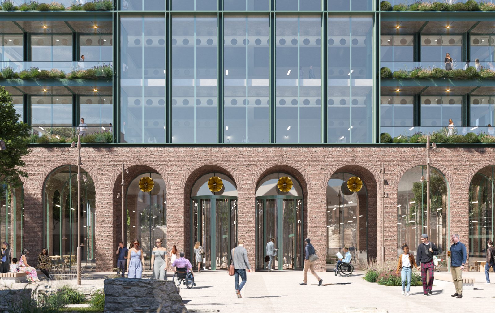 AHMM reveals plans for 10-storey office next to Newcastle Central Station