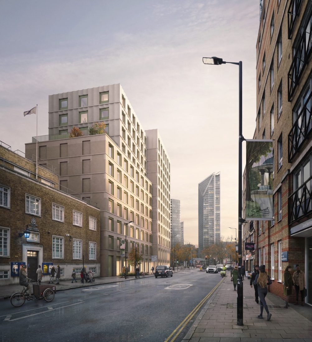 Morris + Company submits 444-room student dorm scheme for Borough High ...