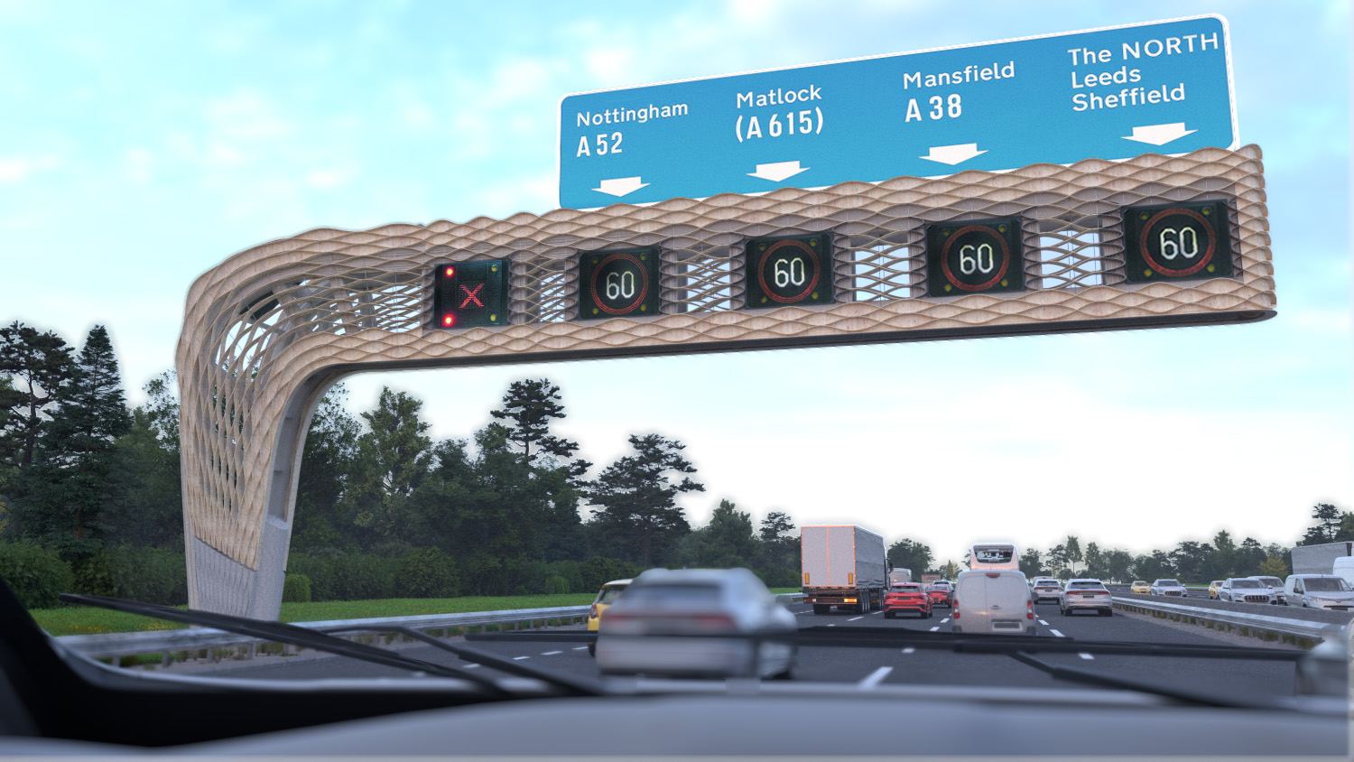 RIBA names winner of motorway gantry design competition