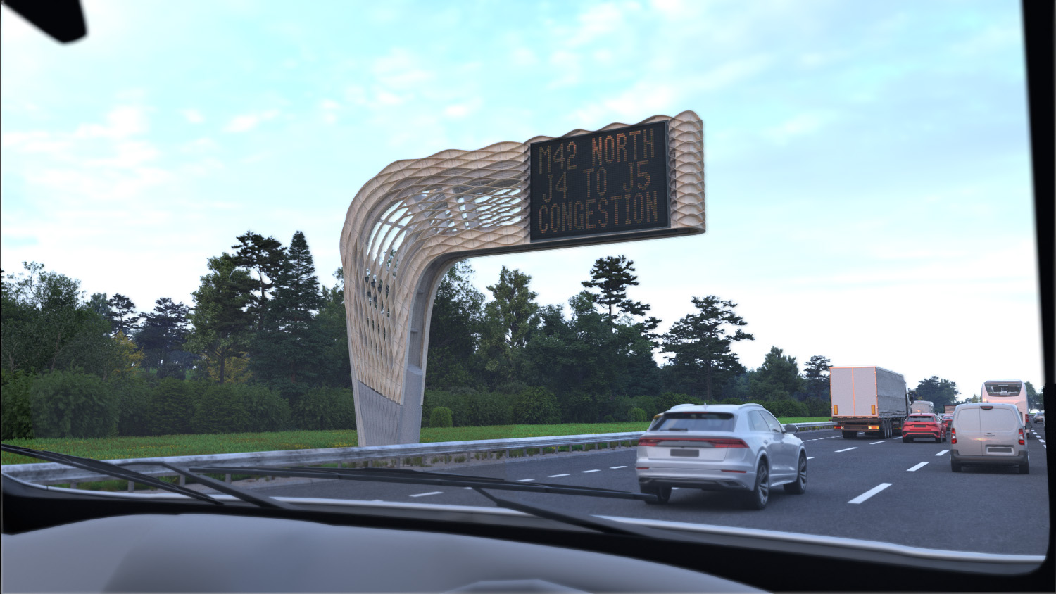 RIBA names winner of motorway gantry design competition