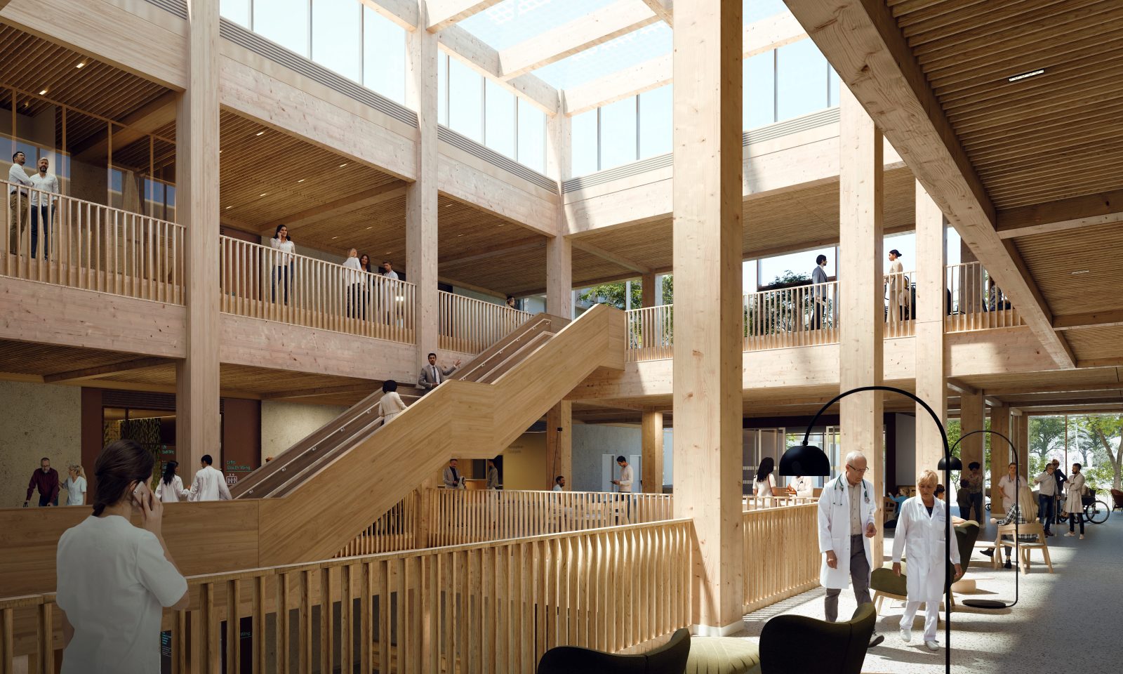 White Arkitekter gets go-ahead for timber Cardiff cancer centre