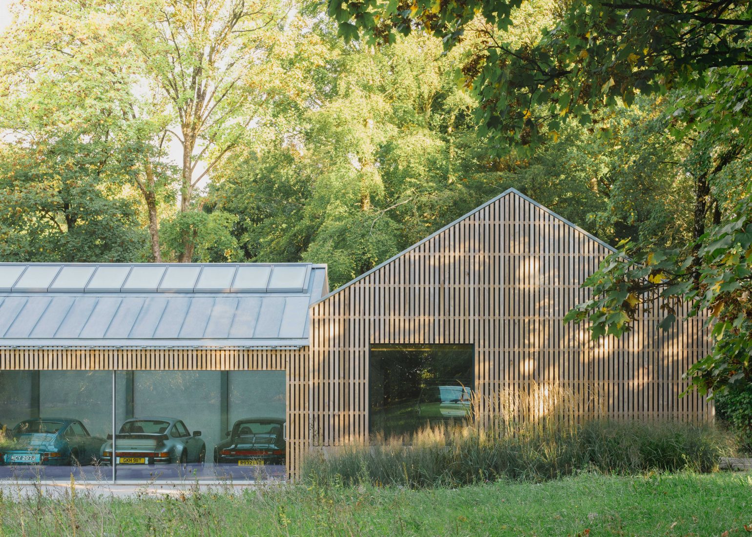 Bindloss Dawes completes garage and workshop for car collection in Somerset