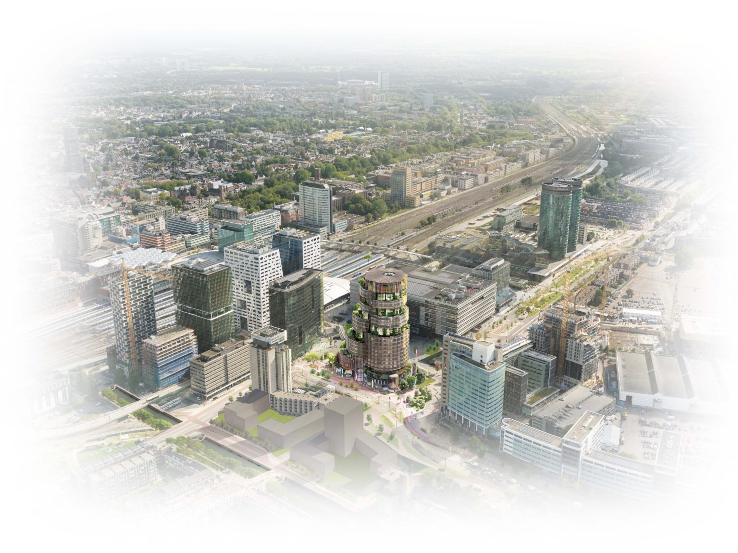 Heatherwick lands Dutch debut with tower of interlocking cylinders