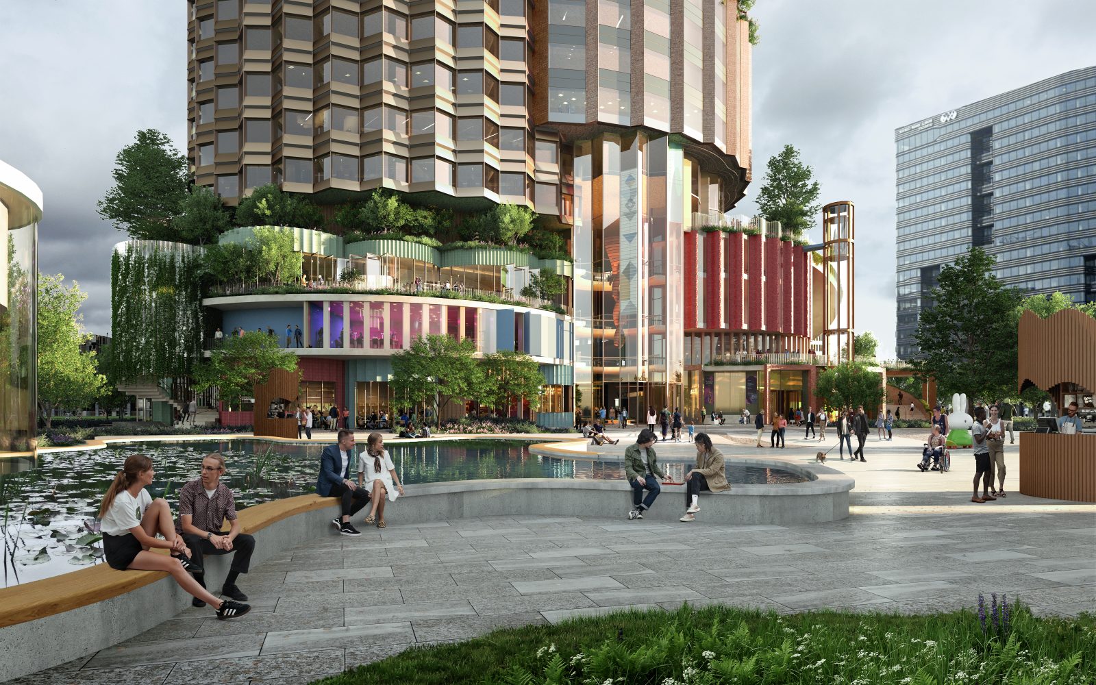 Heatherwick lands Dutch debut with tower of interlocking cylinders