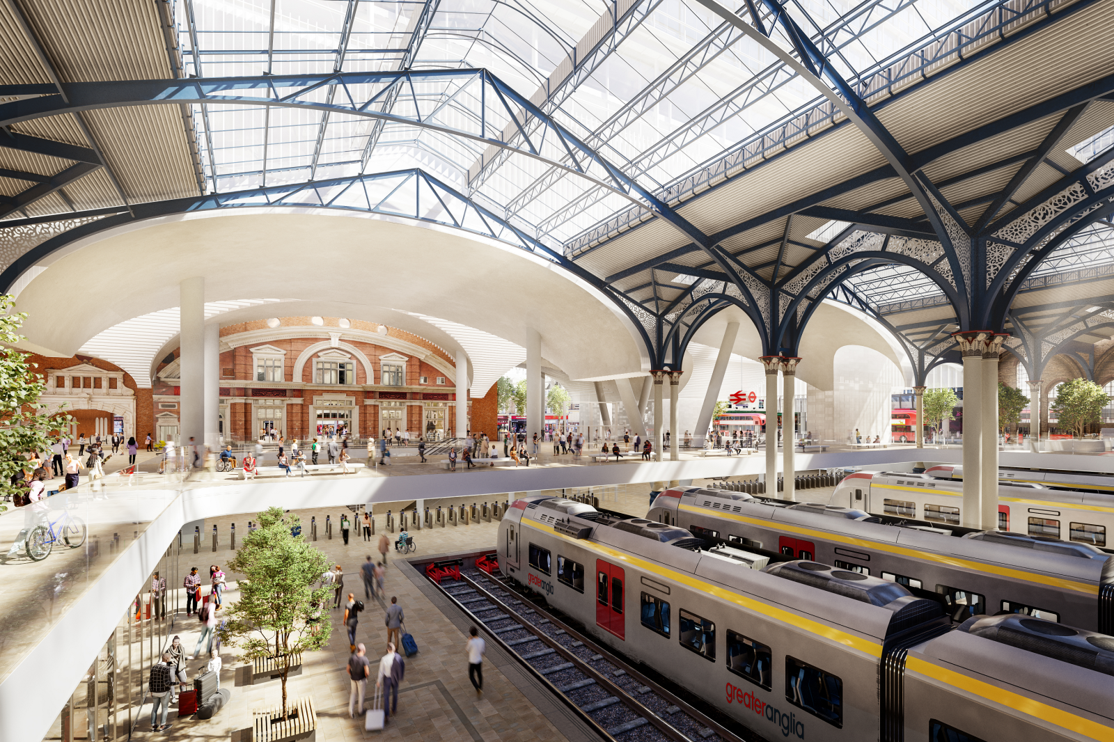Herzog & de Meuron's updated designs for Liverpool Street station unveiled