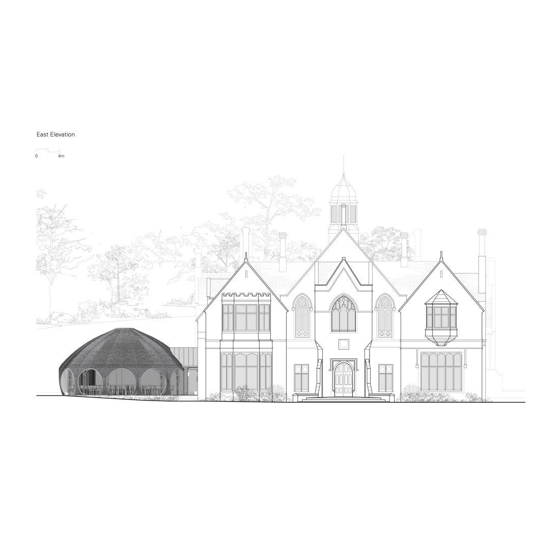 Mark Wray Architects completes sculptural pavilion for Welsh art gallery