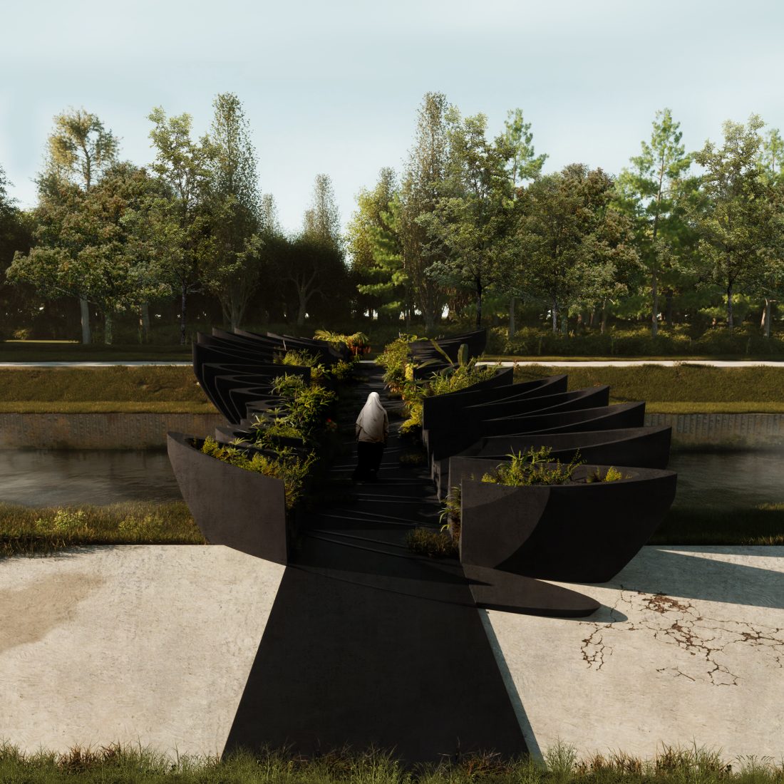 Former Serpentine Pavilion architect Counterspace wins Belgian bridge ...