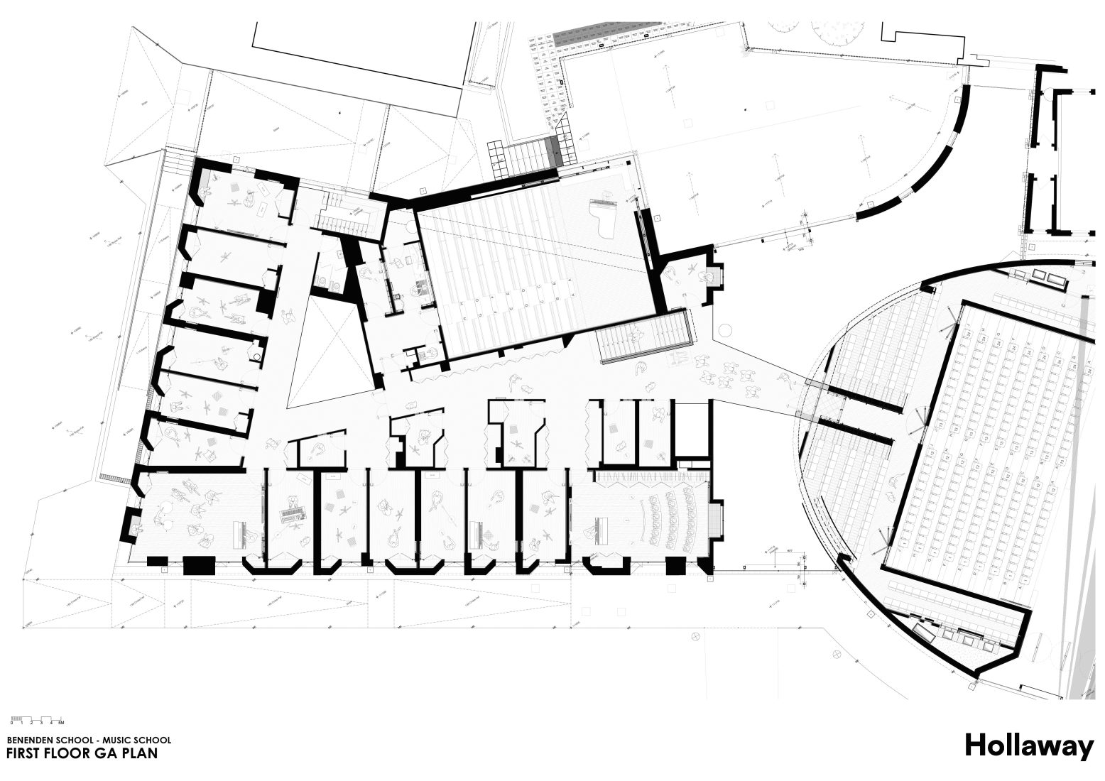 Hollaway Studio completes Benenden School music school and concert halls