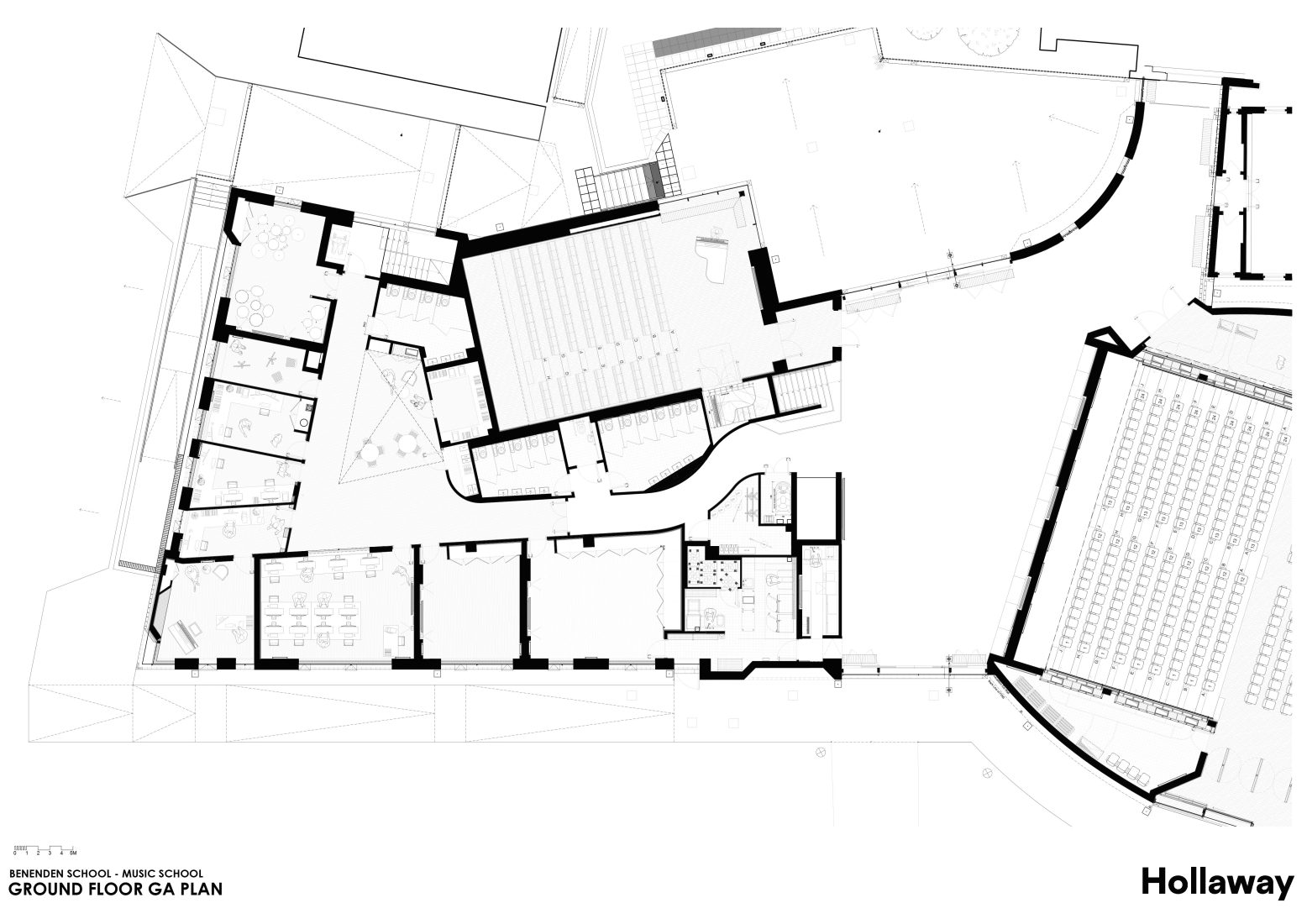 Hollaway Studio completes Benenden School music school and concert halls