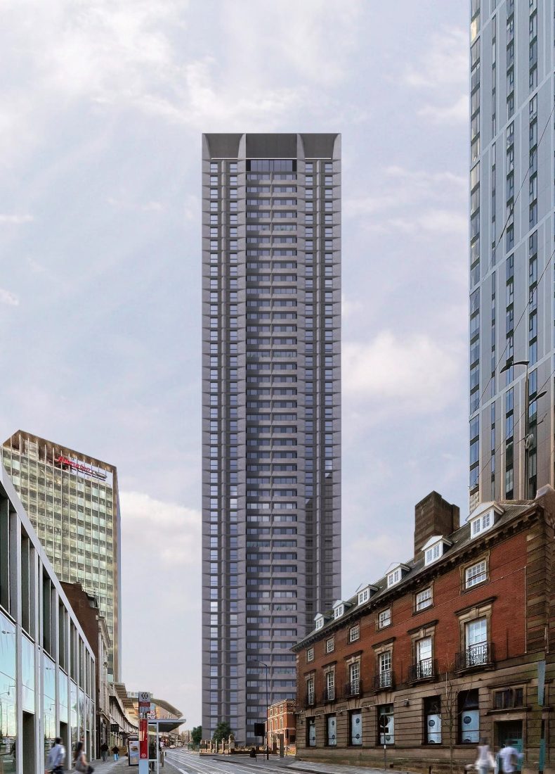 Glancy Nicholls wins planning for rejigged 47-storey Birmingham tower
