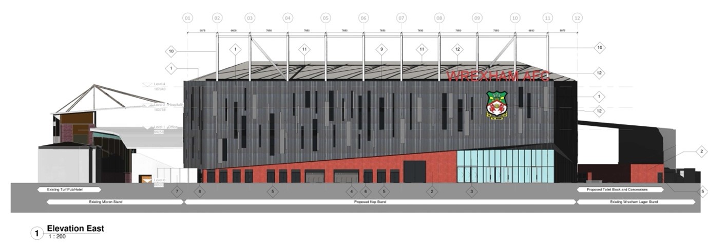 Populous wins approval for new stand at Wrexham football club